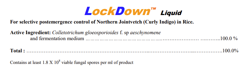 LockDown Liquid Herbicide for Organic Rice – Time to Order! – Texas A&M ...