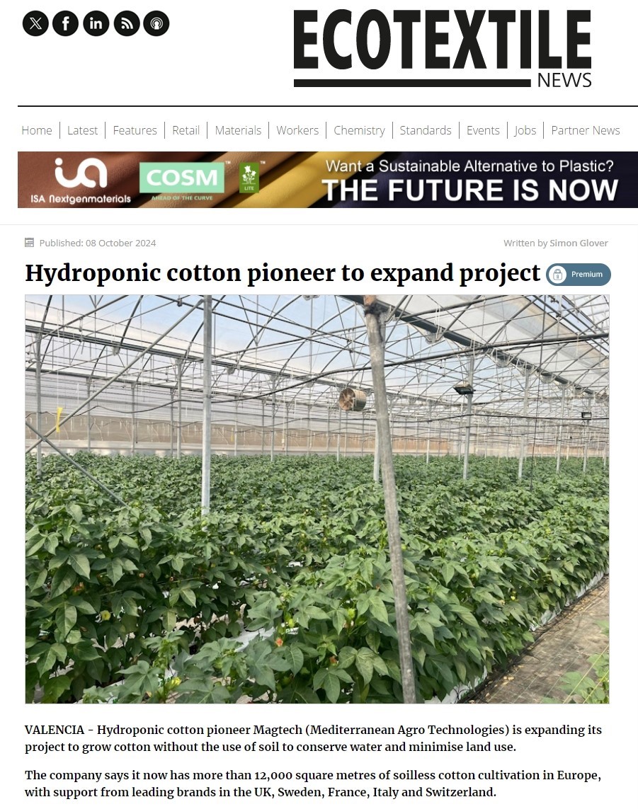 Hydroponic Cotton – Texas A&M AgriLife Organic